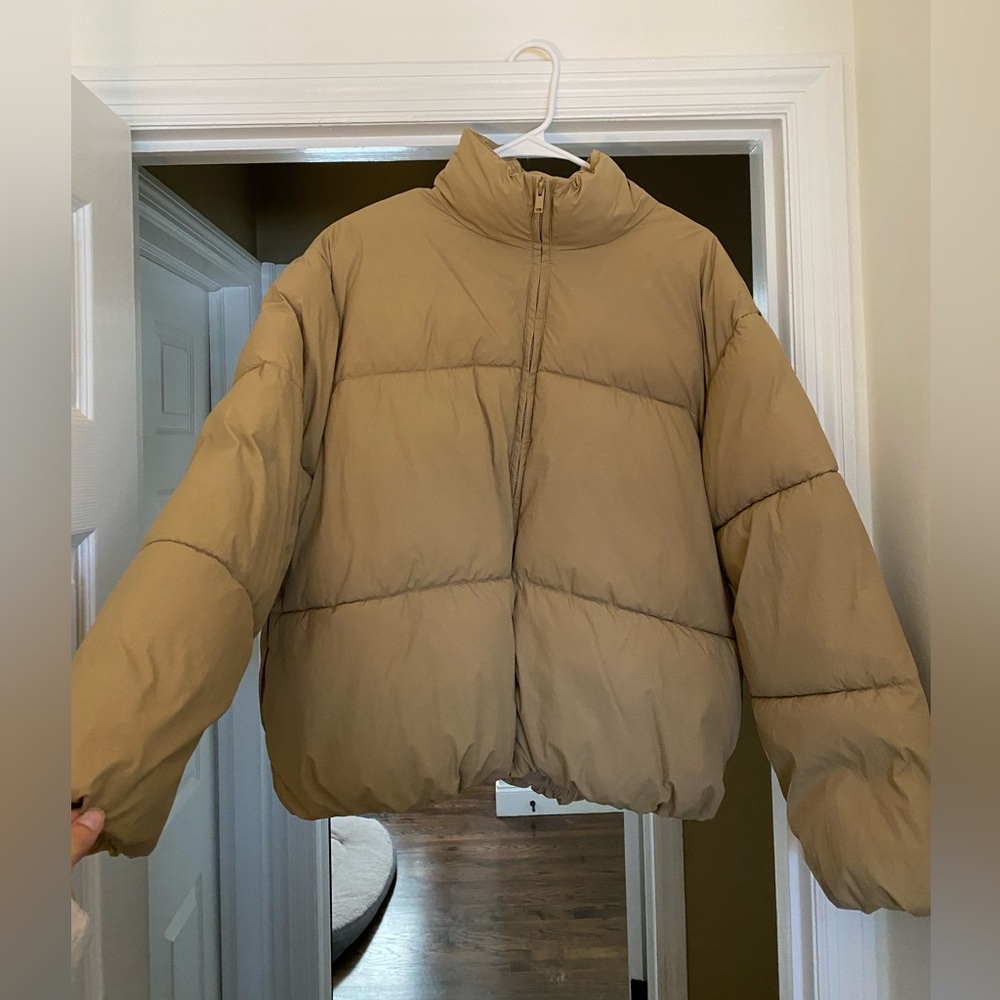 Tan Puffer Coat - Gem